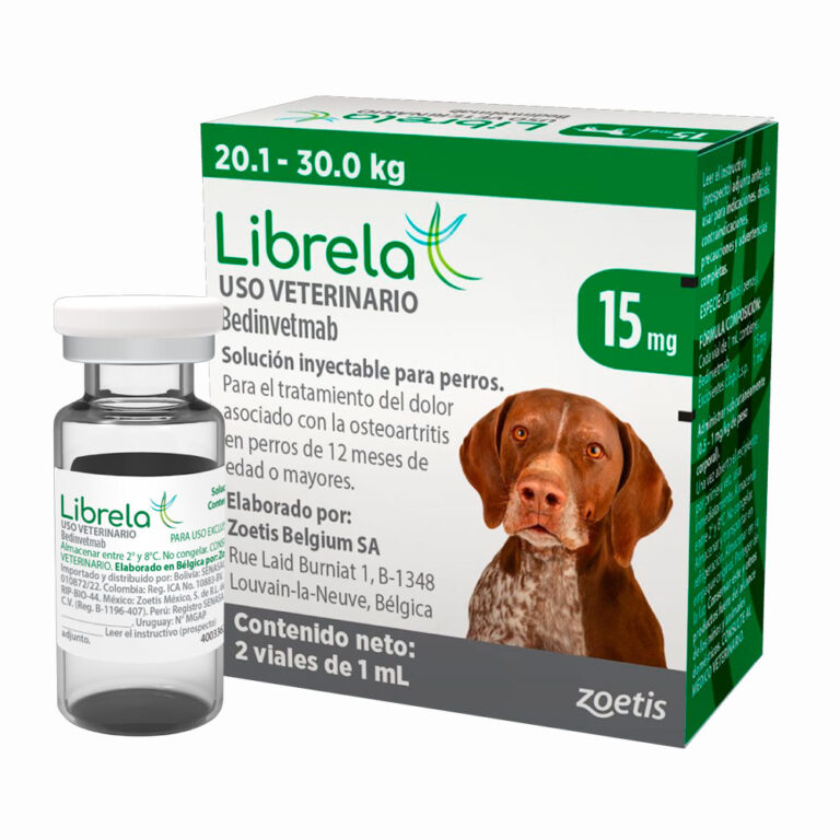 LIBRELA 15 MG (20.1-30 KG) CAJA X 2 VIALES DE 1 ML - Doctor Pet